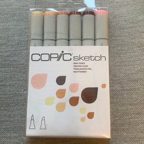 Other | Copic Sketch 6 Skin Tone Markers | Poshmark